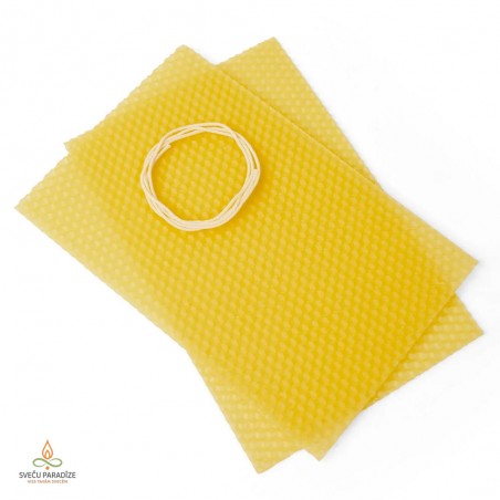 Beeswax candle rolling set, large